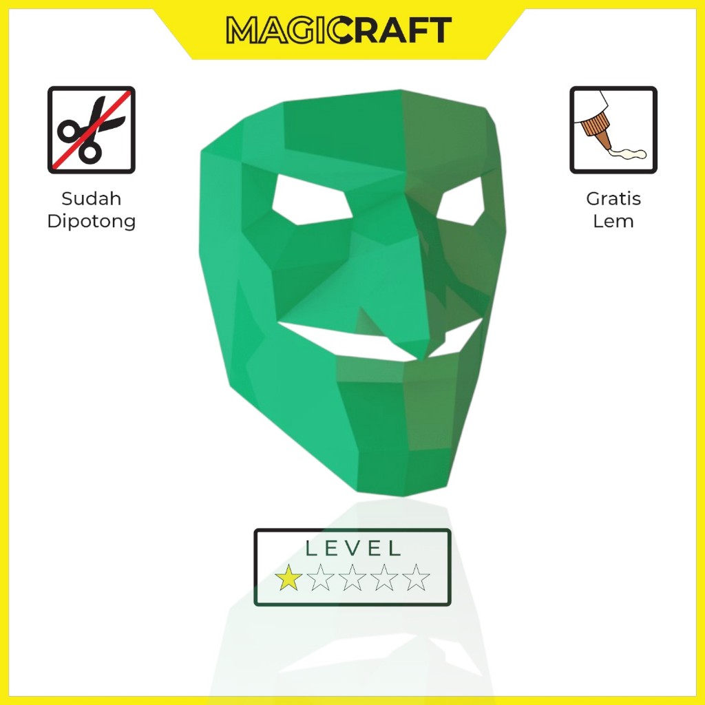 Magicraft 3D Papercraft Witch Mask Witch Mask Paper Handicraft DIY ...
