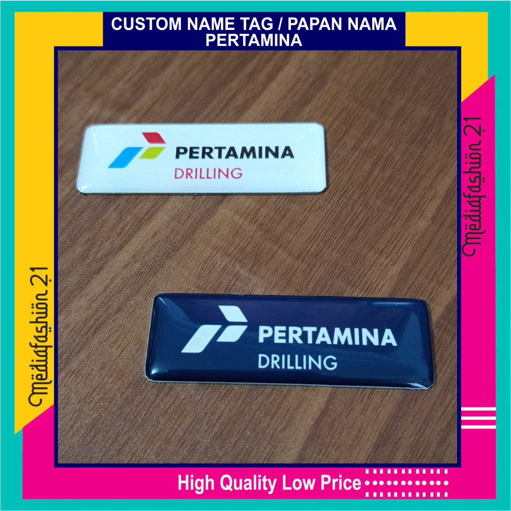 Name Tag / Nameplate / Pin / Brooch Pertamina (Custom Unit) | Shopee ...