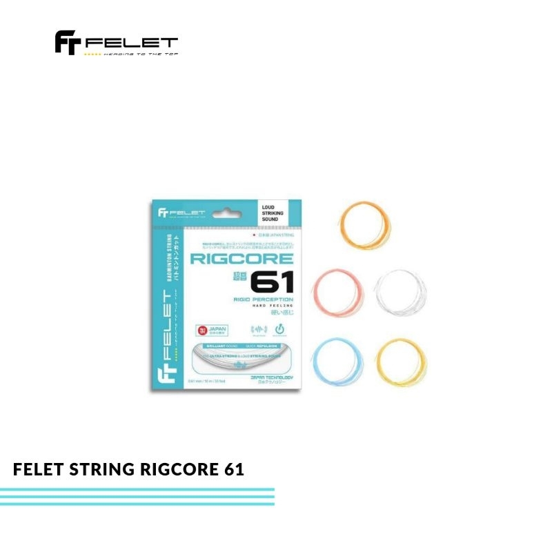 Felet RigCore 61 Badminton Racket Strings Original Product | Shopee ...