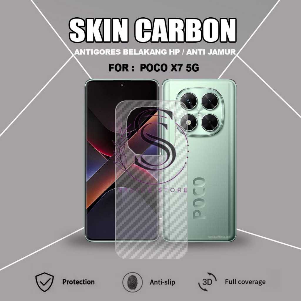 Garskin poco x7 5g x7 pro 5g m7 pro 5g f7 pro f7 ultra skin carbon | Shopee Malaysia