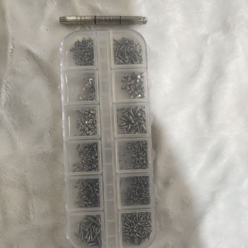 12 kinds of glasses set bolts + 3 in 1 screwdriver | Shopee Malaysia