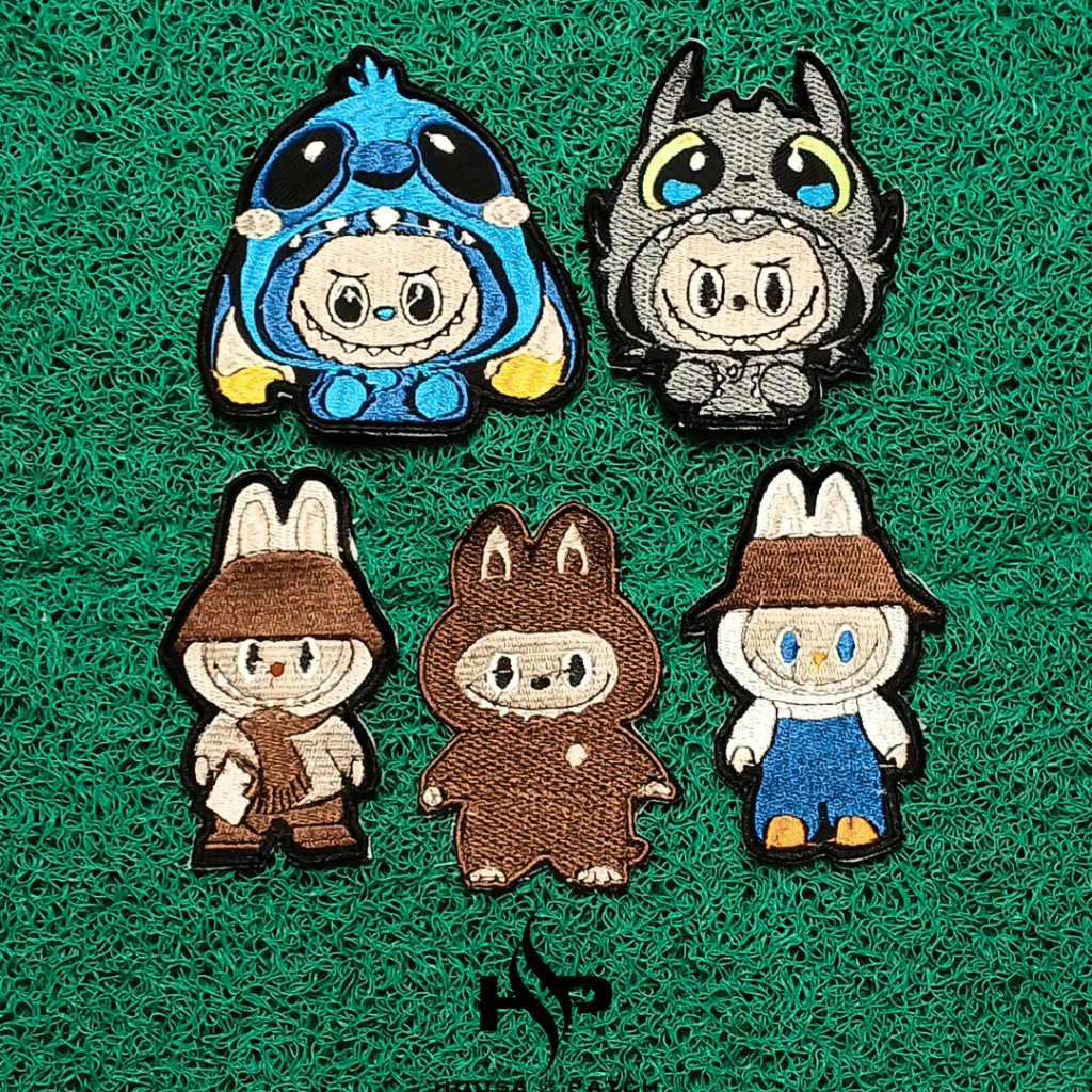 Labubu Character Embroidered Logo Patch | Shopee Malaysia