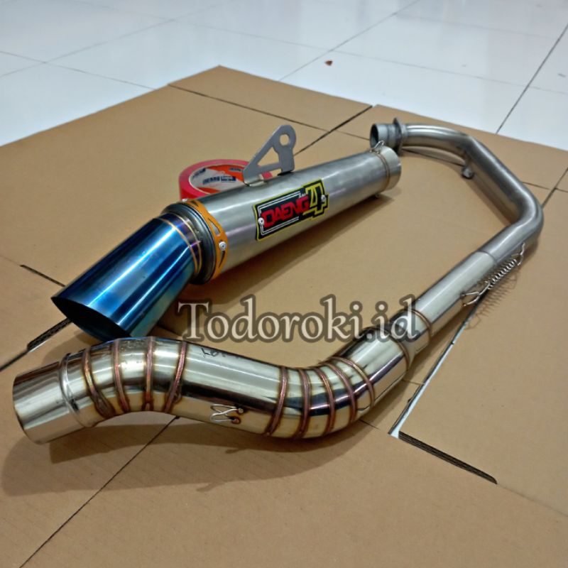 Open pipe Conical Daengsai4 Exhaust pipe for Raider 150 carb Raider 150 ...