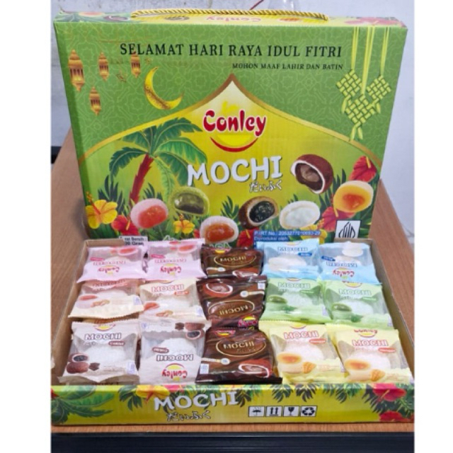 (1 Box contains 30 pcs) Mochi CONLEY Parcel || Mochi Conley Hampers Eid ...