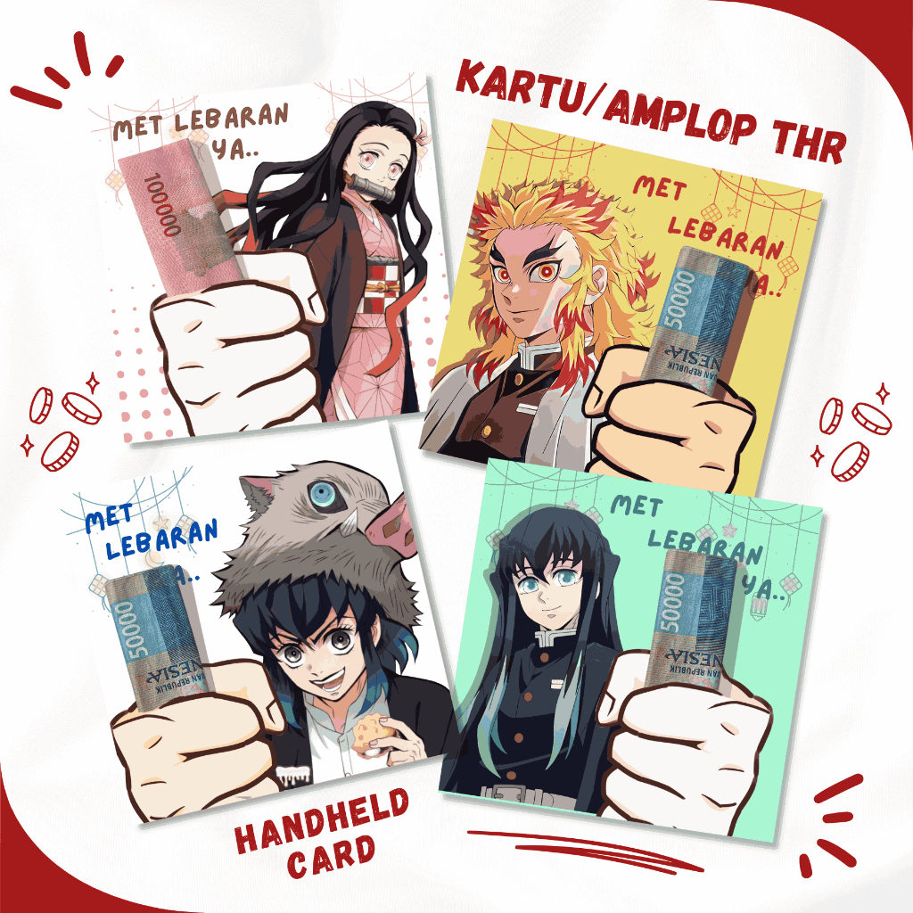 Thr ENVELOPE / ANGPAO ANIME DEMON SYALEER / KIMETSU NO YAIBA - IMLEK ...
