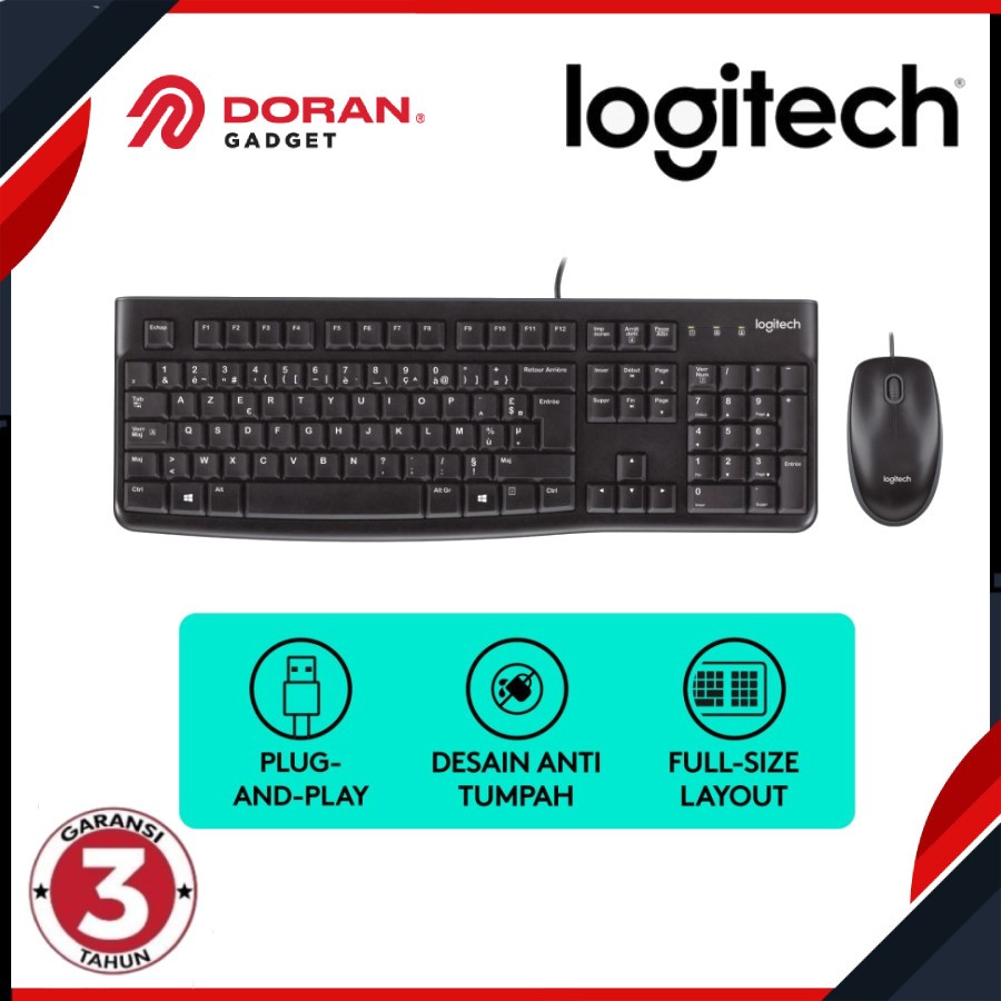 Logitech MK120 Desktop Combo Keyboard Official Guarantee 1 Year ...