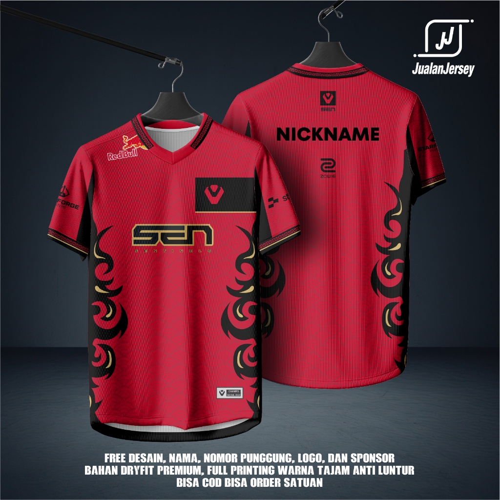 Jersey SENTINEL 2025 CHAMPS BANGKOK VALORANT FREE CUSTOM NICKNAME ...