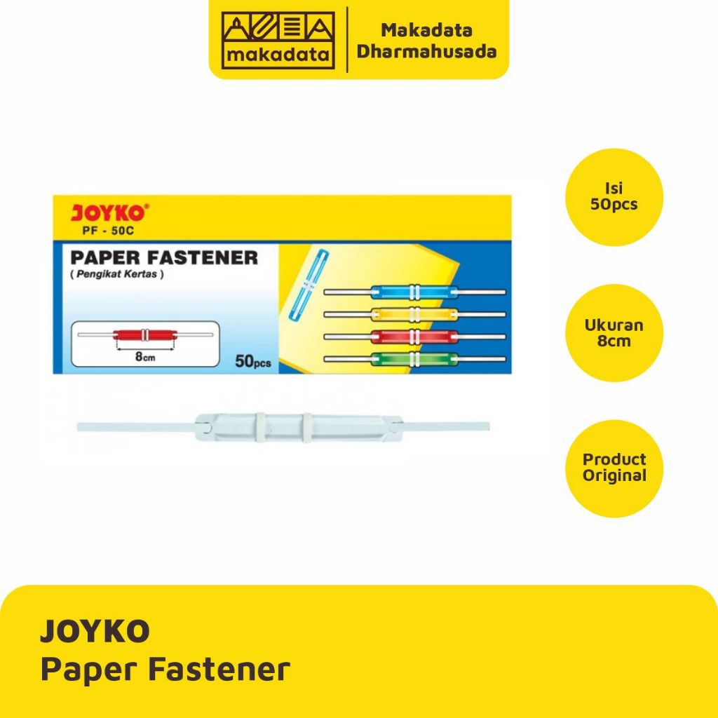 Paper FASTENER | Acco | Joyko PF-50 PAPER BINDING (50 PCS) | Shopee ...