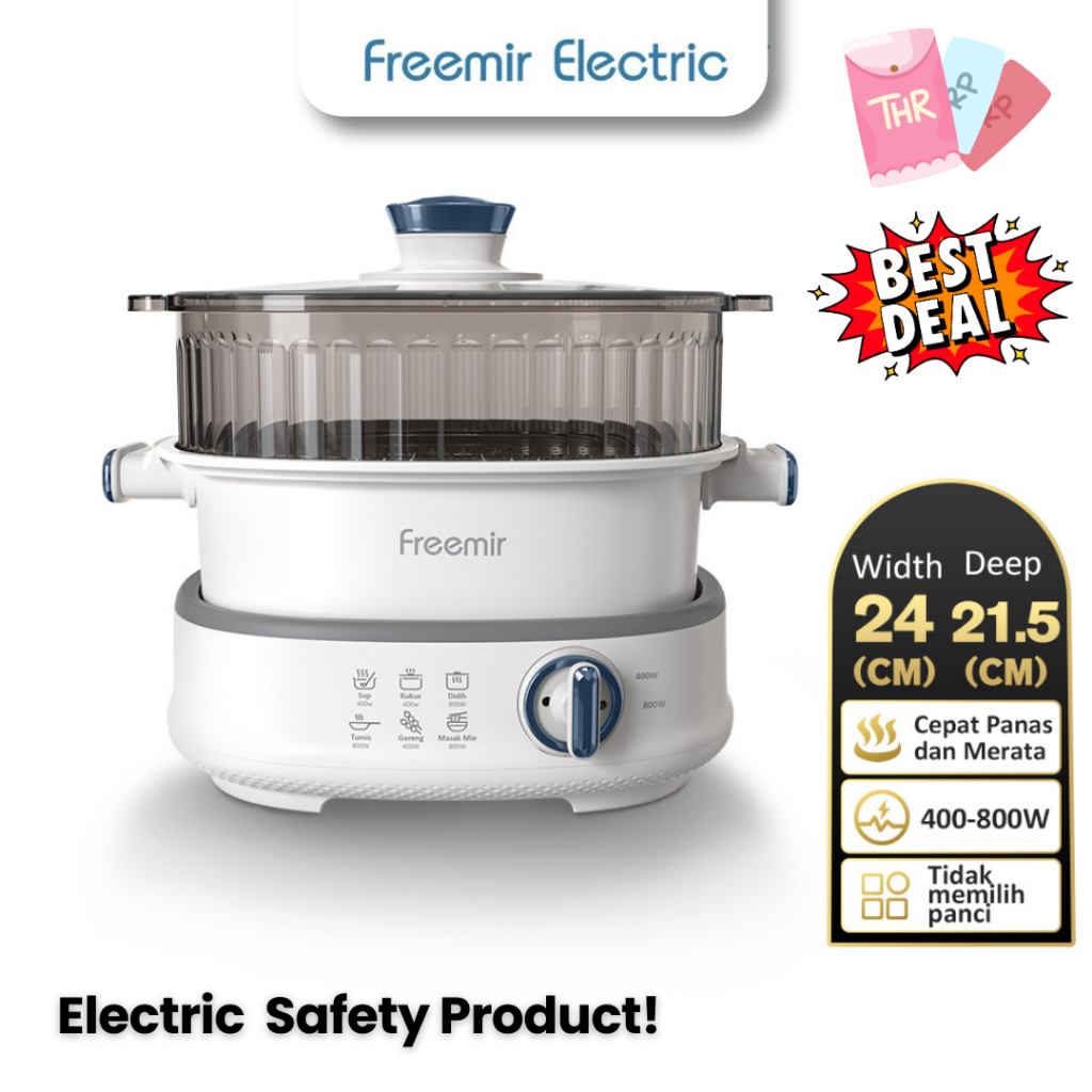 [SPECIAL Live] freemir Electric Split Cooker Low Watt Electric Steamer ...