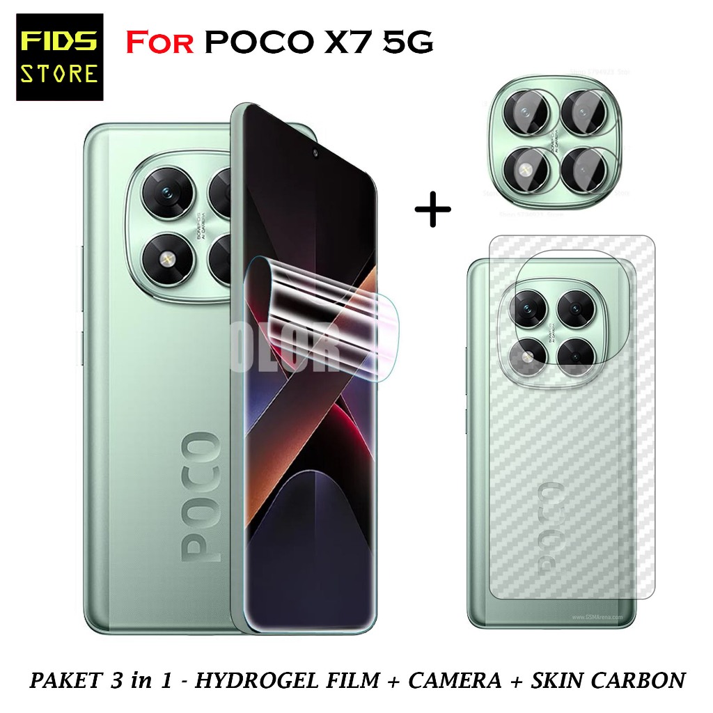 Xiaomi 3-in-1 Hydrogel Film Package poco X7 5G Redmi Note 14 Pro Plus ...