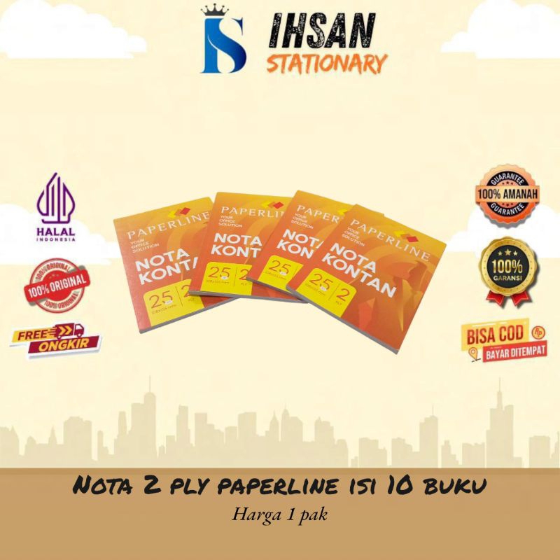 Paperline 2 Ply Small K2 Cash Notes 10 Pcs (1 Pack) | Shopee Malaysia