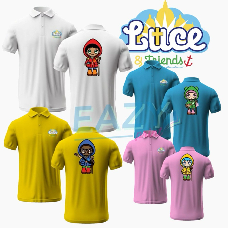 Poloshirt CHARACTER LUCE AND FRIENDS MASKOT VATIK YUBILEUM 2025 ...