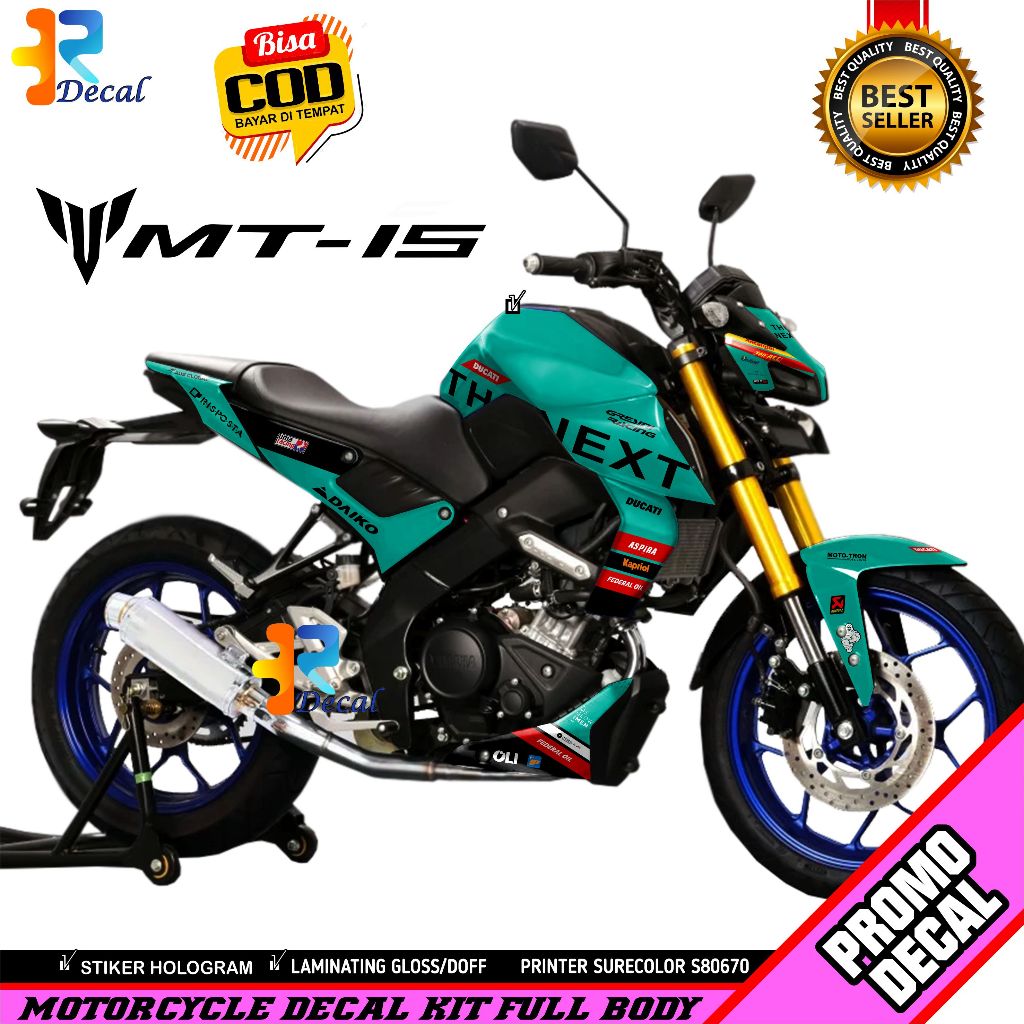 Yamaha MT 15 Motorcycle Decal, The Next Design, Latest Premium Full ...