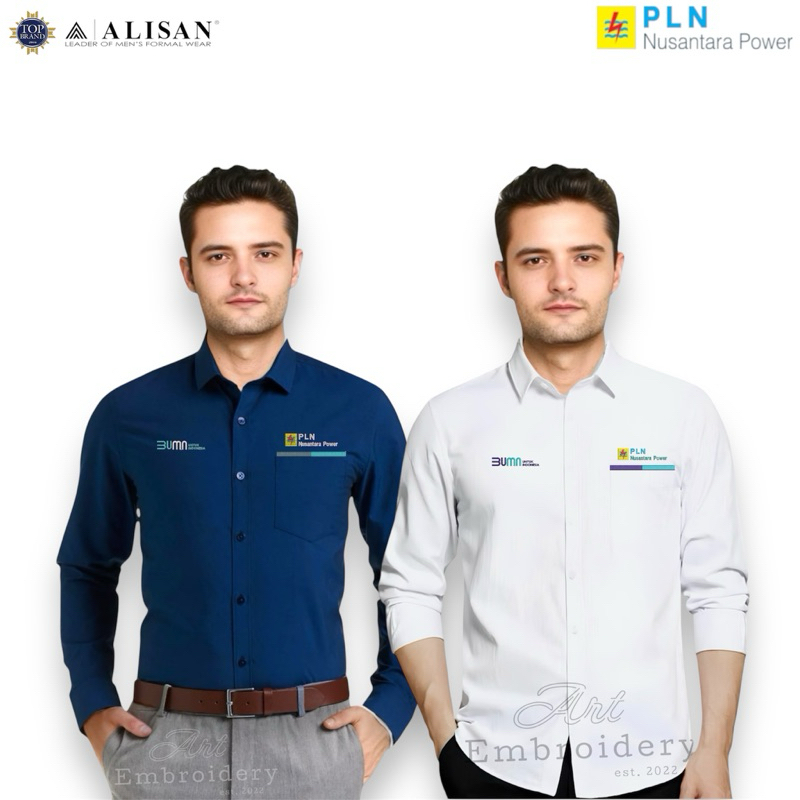 ( Alisan ) Bumn PLN NUSANTARA POWER uniform, full embroidery | Shopee ...