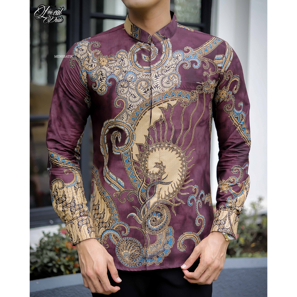 Mensbatik - Sulurbrama koko - men's batik - koko batik - long sleeve ...