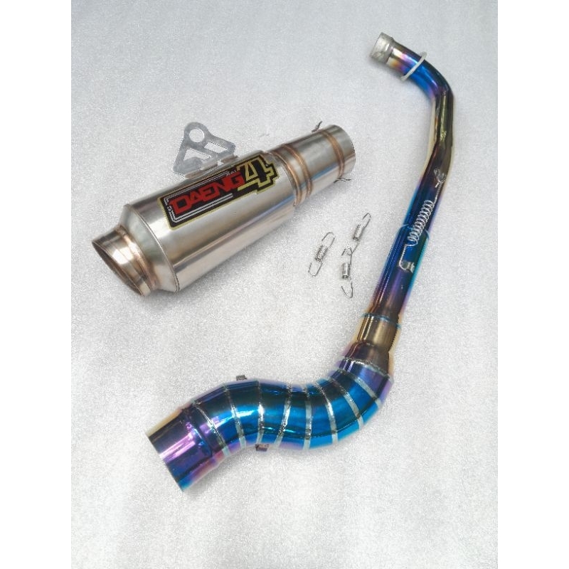 Daeng sai4 Pipe canister conical open specs exhaust Pipe for Wave 125 ...