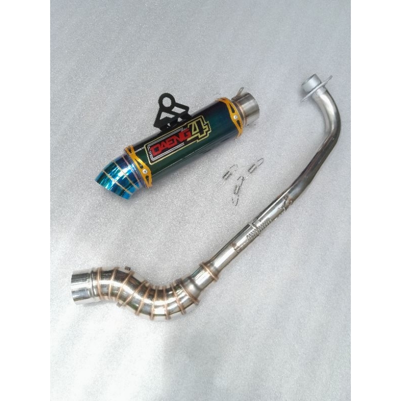 Daeng sai4 Pipe canister conical open specs exhaust Pipe for Wave 125 ...