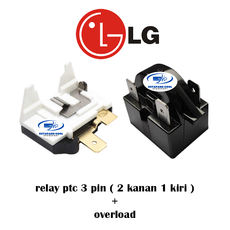 3 PIN RELAY + PTC OVERLOAD LG 2-DOOR REFRIGERATOR | Shopee Malaysia