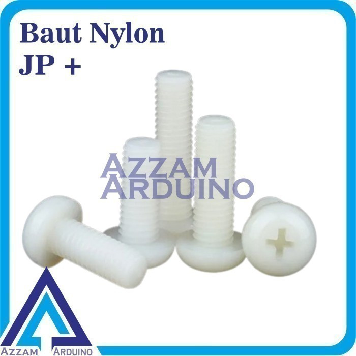Nylon Bolt M3x8 Round Head Bolt Plus M3 Bolt JP Plastic Nylon | Shopee ...