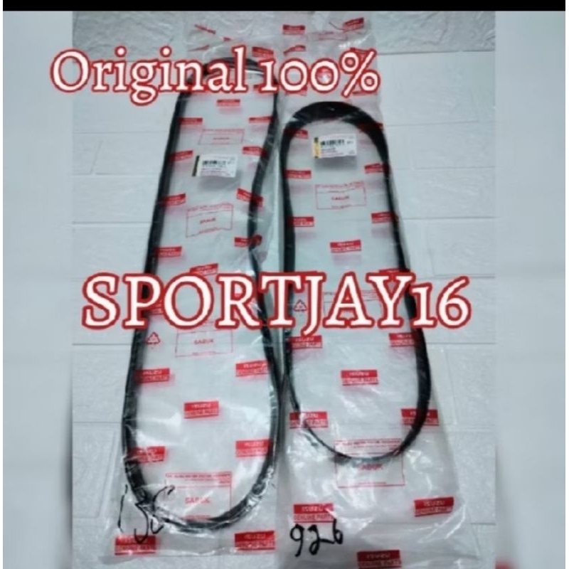 Fan BELT AC + V BELT DYNAMO ISUZU DMAX D-MAX 3.0 3.000CC 4JJ ORIGINAL ...