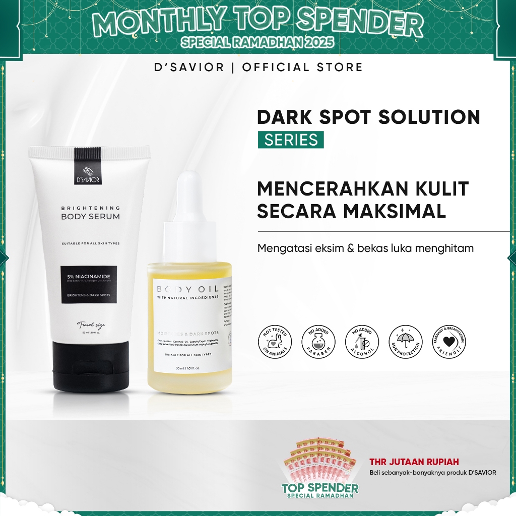 Save 5% | D'savior Dark Spot Solution Mini (Brightening Body Serum ...