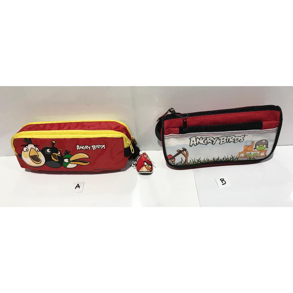 MERAH ORIGINAL ANGRY BIRD PENCASE 2 RED ZIPPERS 2 MOTIFS | Shopee Malaysia