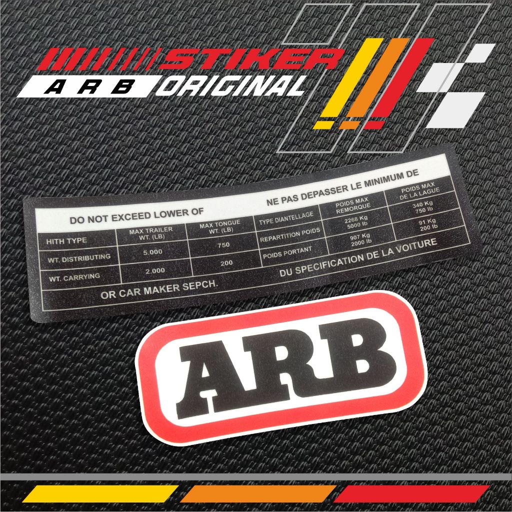 Original ARB towing sticker | Shopee Malaysia