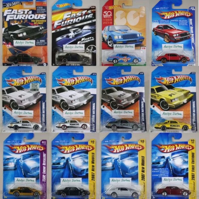 Hotwheels hot wheels buick grand national edition fast & furious ...