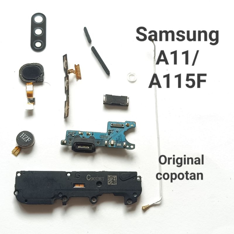 TOMBOL Sperpat Original Copotan Spare Part Samsung A11/A115F Buzer fingerprint Loudspeaker outer ...