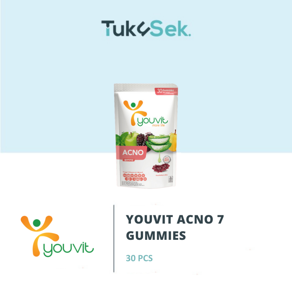 Niacinamide Gummy for Anti-Acne | Youvit AcNO 30 Days with Vitamin A (Retinol Alternative ...