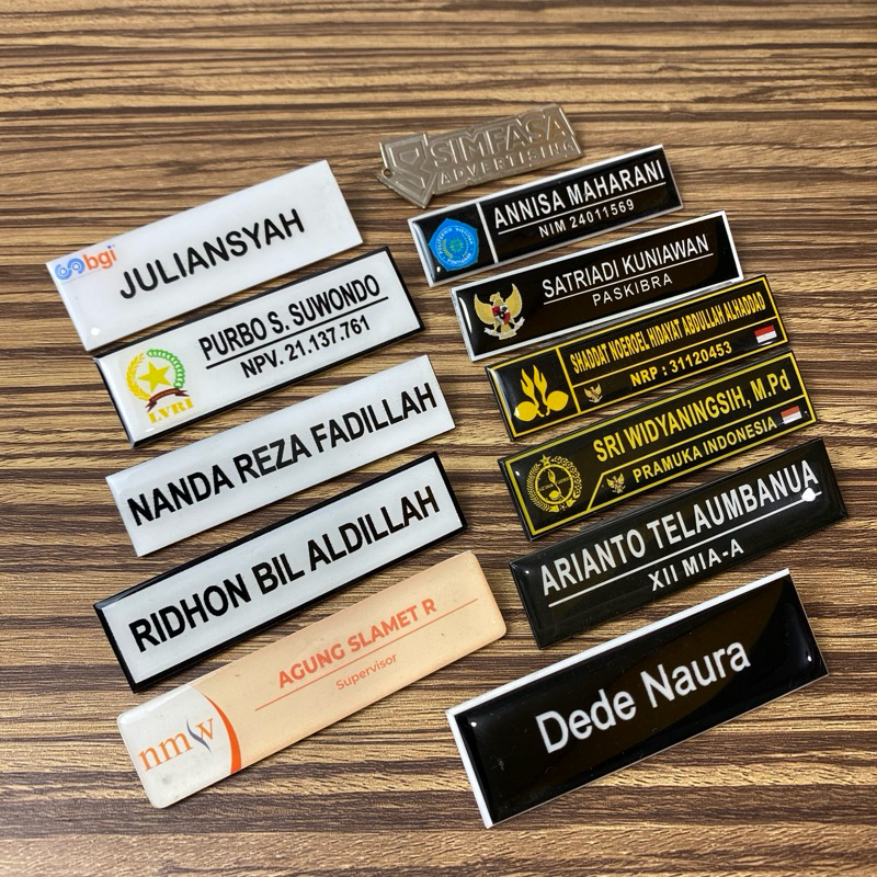 Printed Acrylic Chest Nameplate | Custom Acrylic Name Tag | Doctor's ...