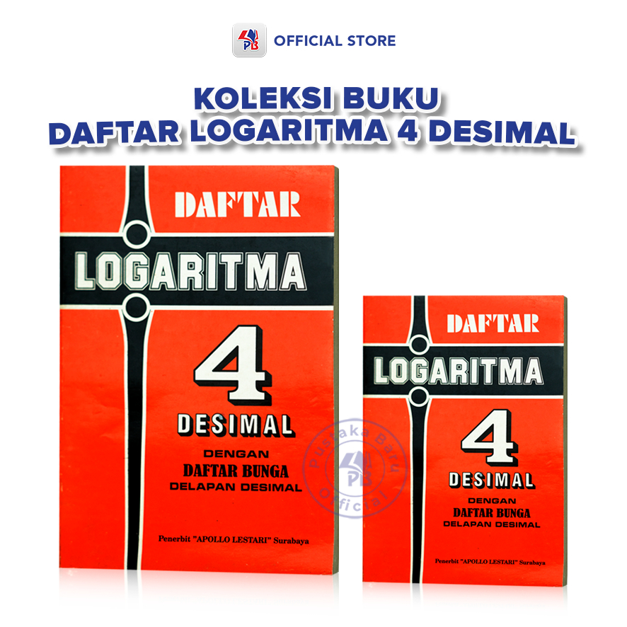 MERAH Logarithm List Book 4 Large and Small Decimals (Red) / Apollo ...