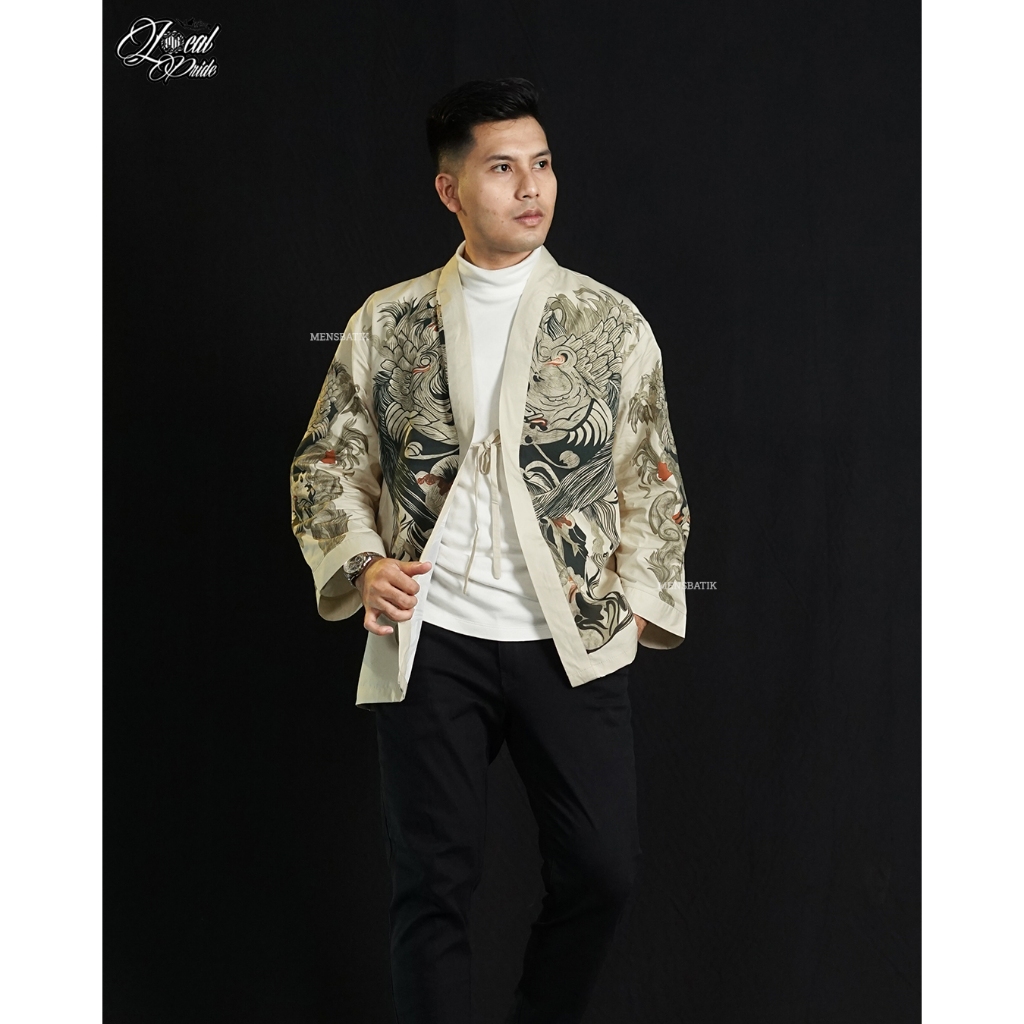 Mensbatik - Nagabhaswara outer - men's batik outer - batik outer - long ...