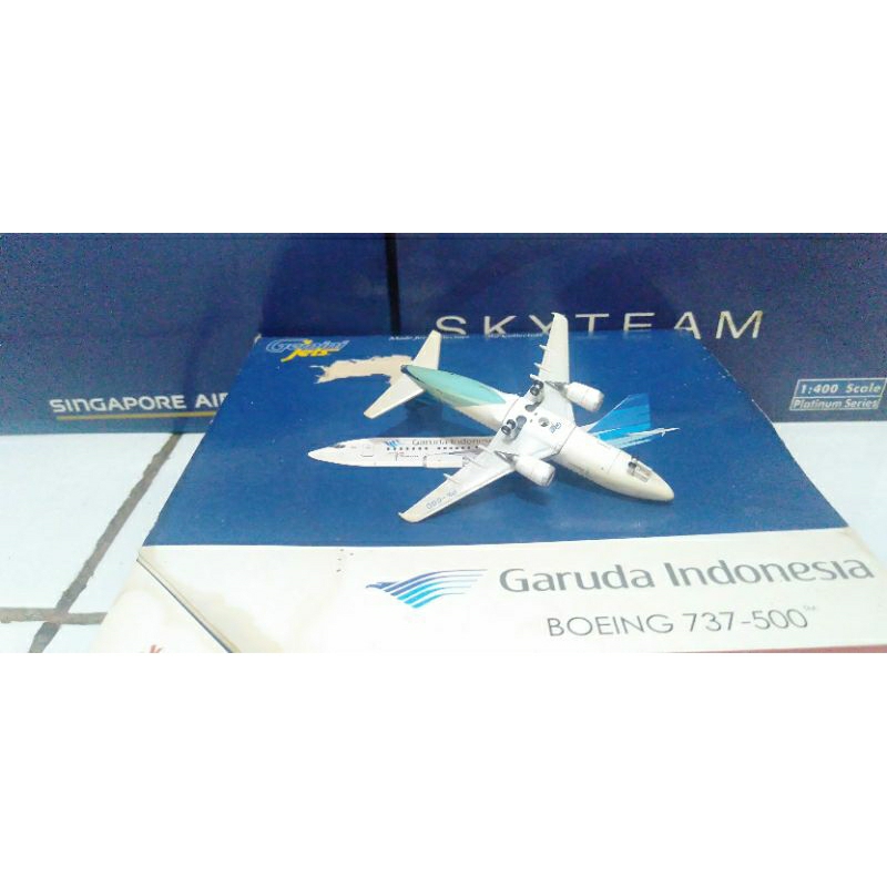 Rare Diecast Original Boeing Baby Bus Garuda Indonesia B737 500 Gemini ...