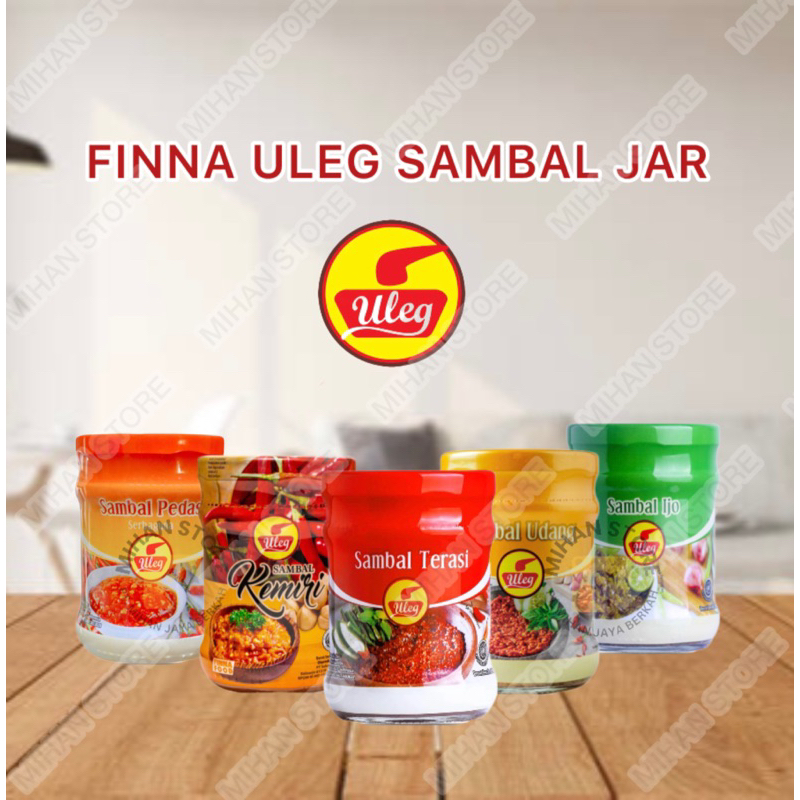 FINNA Uleg Sambal (JAR) Terasi Sambal | Green Sambal | Shrimp Sauce ...