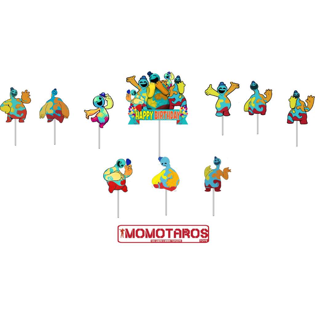 Doey The Doughman solo cartoon Poppy Play Time cake Topper contains 10 ...