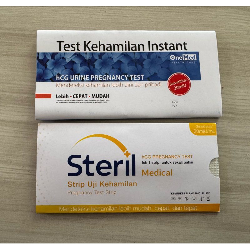 Onemed & Sterile Medical Pregnancy test SAFE PRIVACY/ Tespek - HCG ...