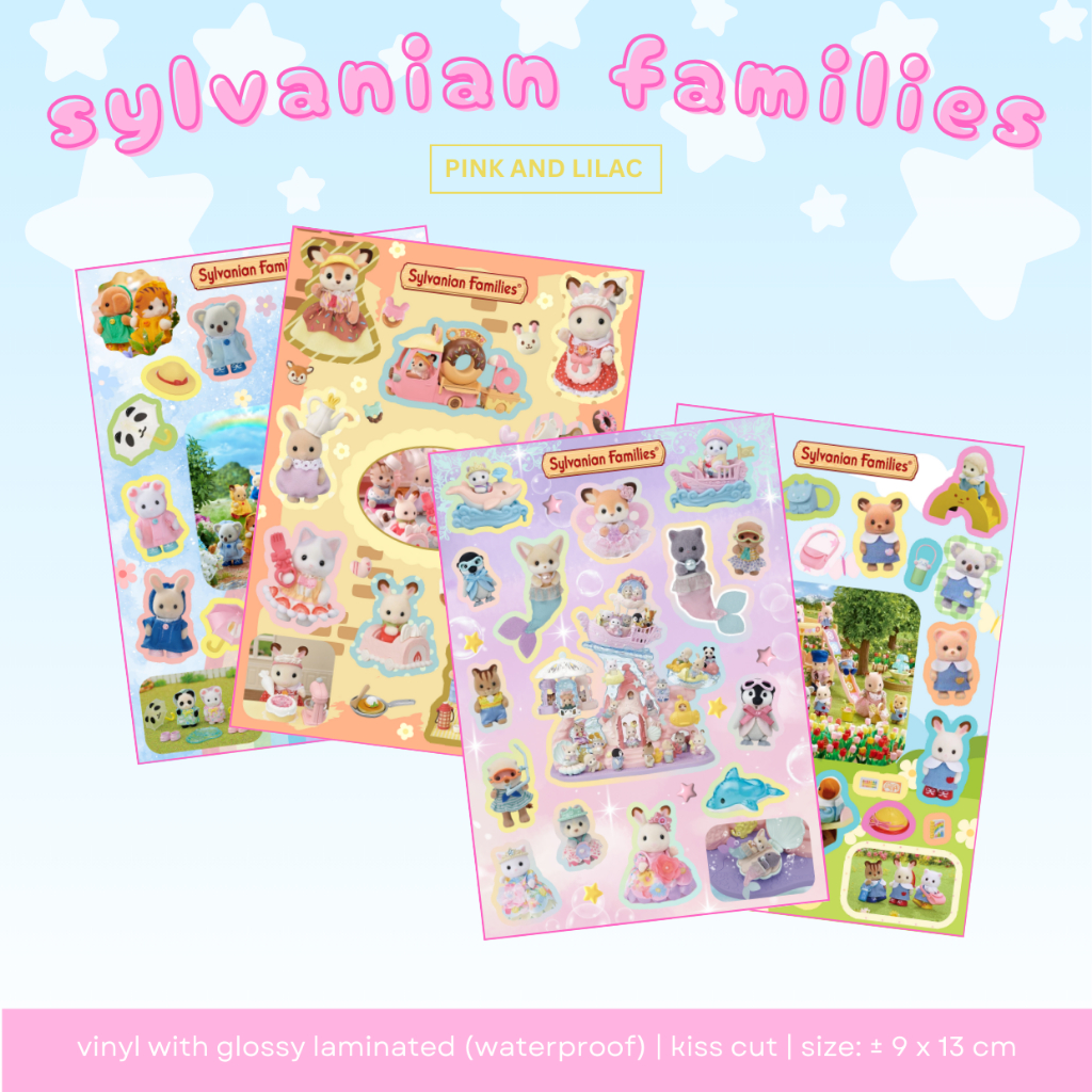 Sylvanian Families Sticker Sheet Vol. 02 | Deco Sticker Japan Waterproof | Shopee Malaysia