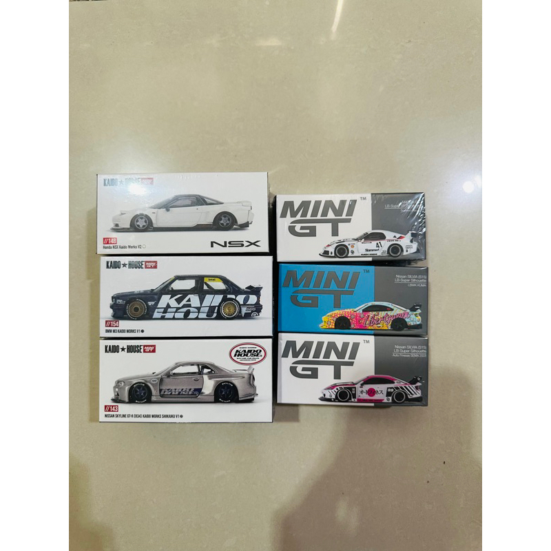Mini GT & Kaido House Bundle Set (R34, BMW, Nissan S15 Silhouette ...