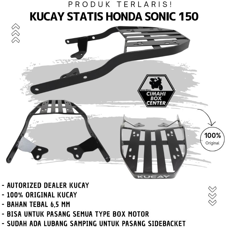 Original Honda Sonic 150 Motorcycle Box Bracket Kucay Support Box SHAD ...
