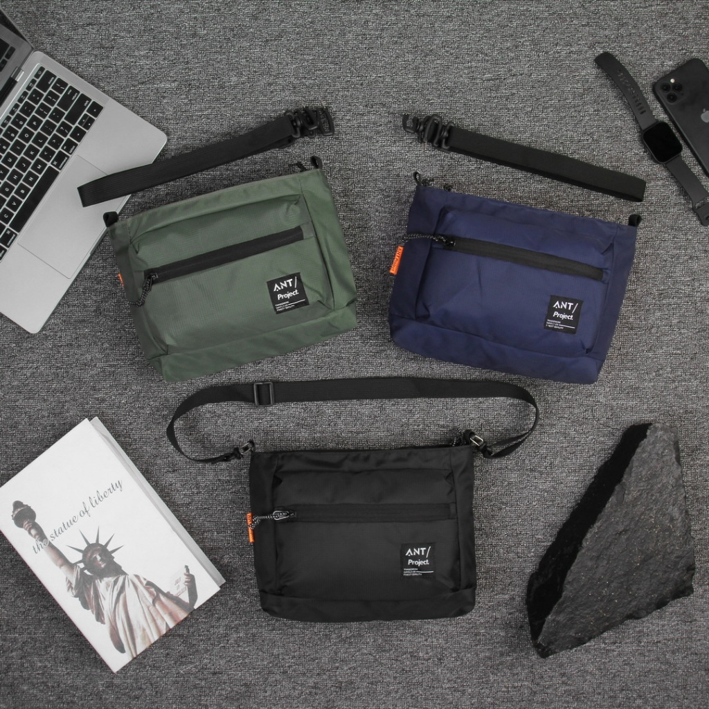 HITAM ANT PROJECT - MORA Sling Bag - Black - Unisex Sling Bag | Shopee ...