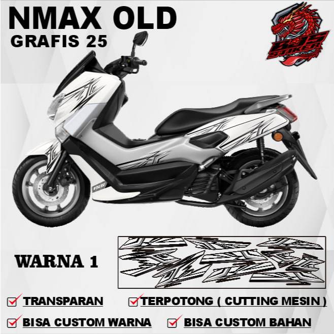 MESIN Striping Yamaha Nmax old api 2 - Yamaha Nmax old graphic decal ...