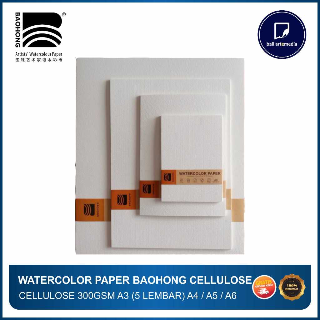 Baohong - Cellulose Drawing & Painting Paper 300gsm - Watercolor Paper ...