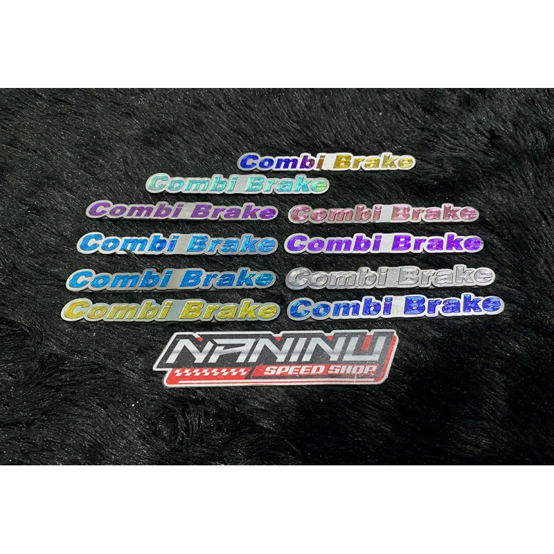 Combi brake color titanium emblem (price 1 pcs) | Shopee Malaysia
