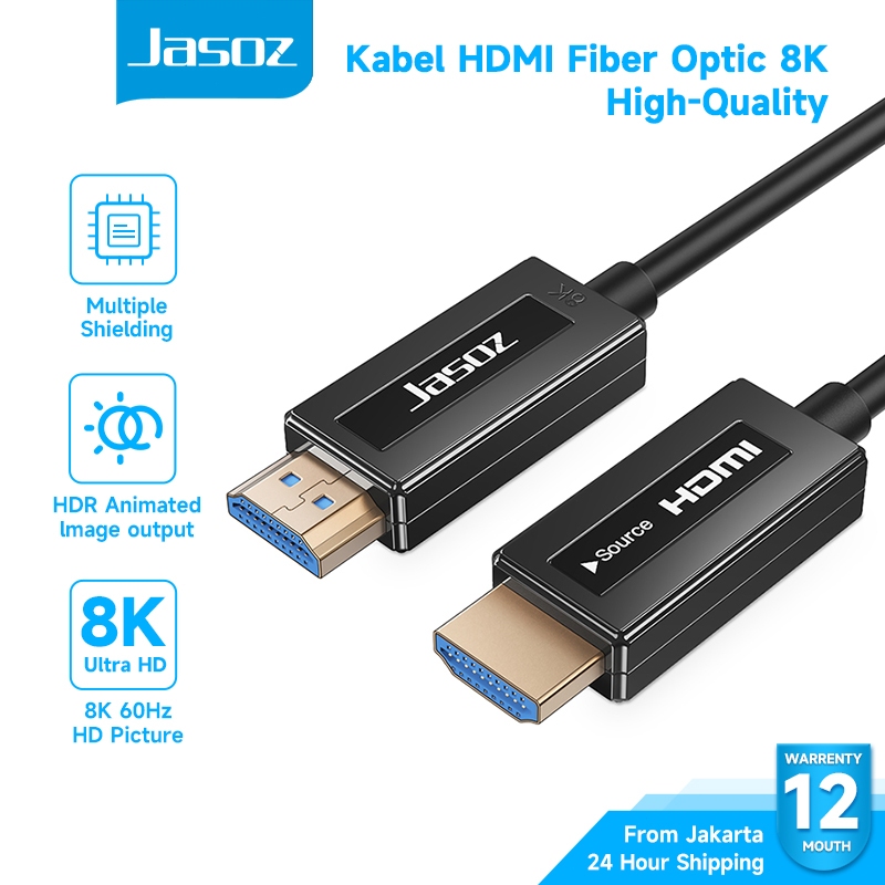 Jasoz Optical fiber hdmi cable 8K 50Meter Optical hdmi cable 50 meters ...