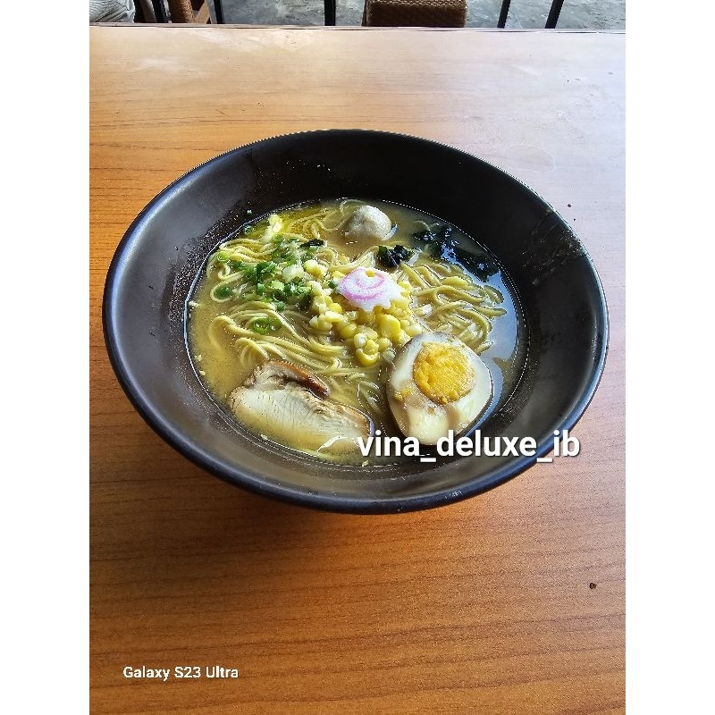 HITAM Ramen Bowl / Udon / Black Melamine Ice Cream (per unit) | Shopee ...