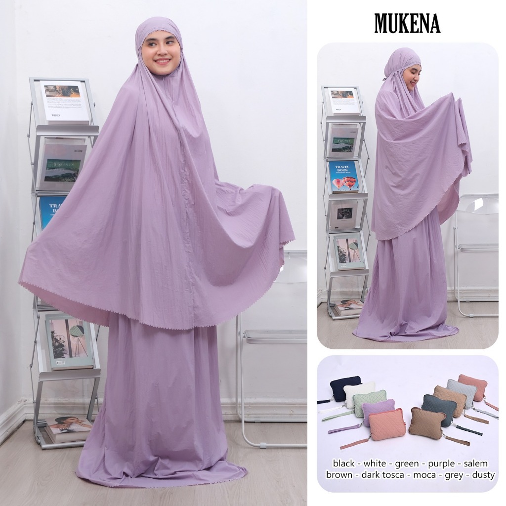 Premium Plain Travel Mukena made of Solite material | Shopee Malaysia