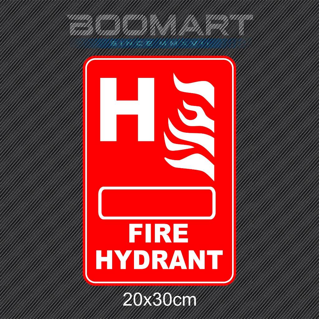 FIRE HYDRANT SAFETY SIGN STICKER | Shopee Malaysia
