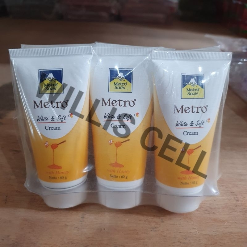 Metro Snow Metro White and Soft Cream With Honey Old School Powder 60 ...