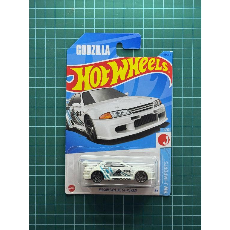HOT WHEELS NISSAN SKYLINE GT-R R32 GODZILLA JAPAN CARD WHITE | Shopee ...